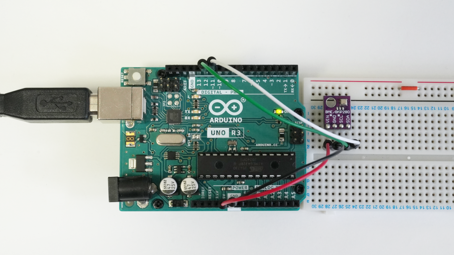Arduino Uno Rev3のI2C（SDA、SCL）をソフトウエアI2Cに変更してBME280で気圧・温湿度を測定 | よかひより